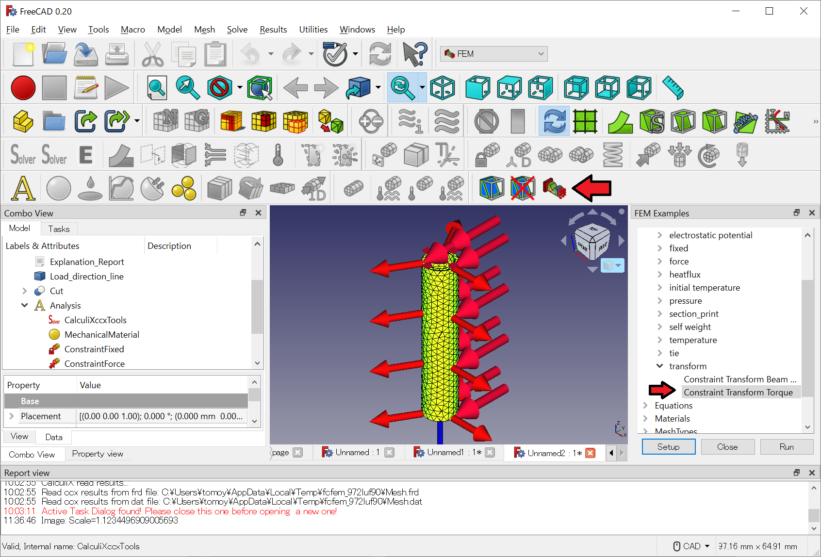 T103 FreeCAD tips FEM | など工