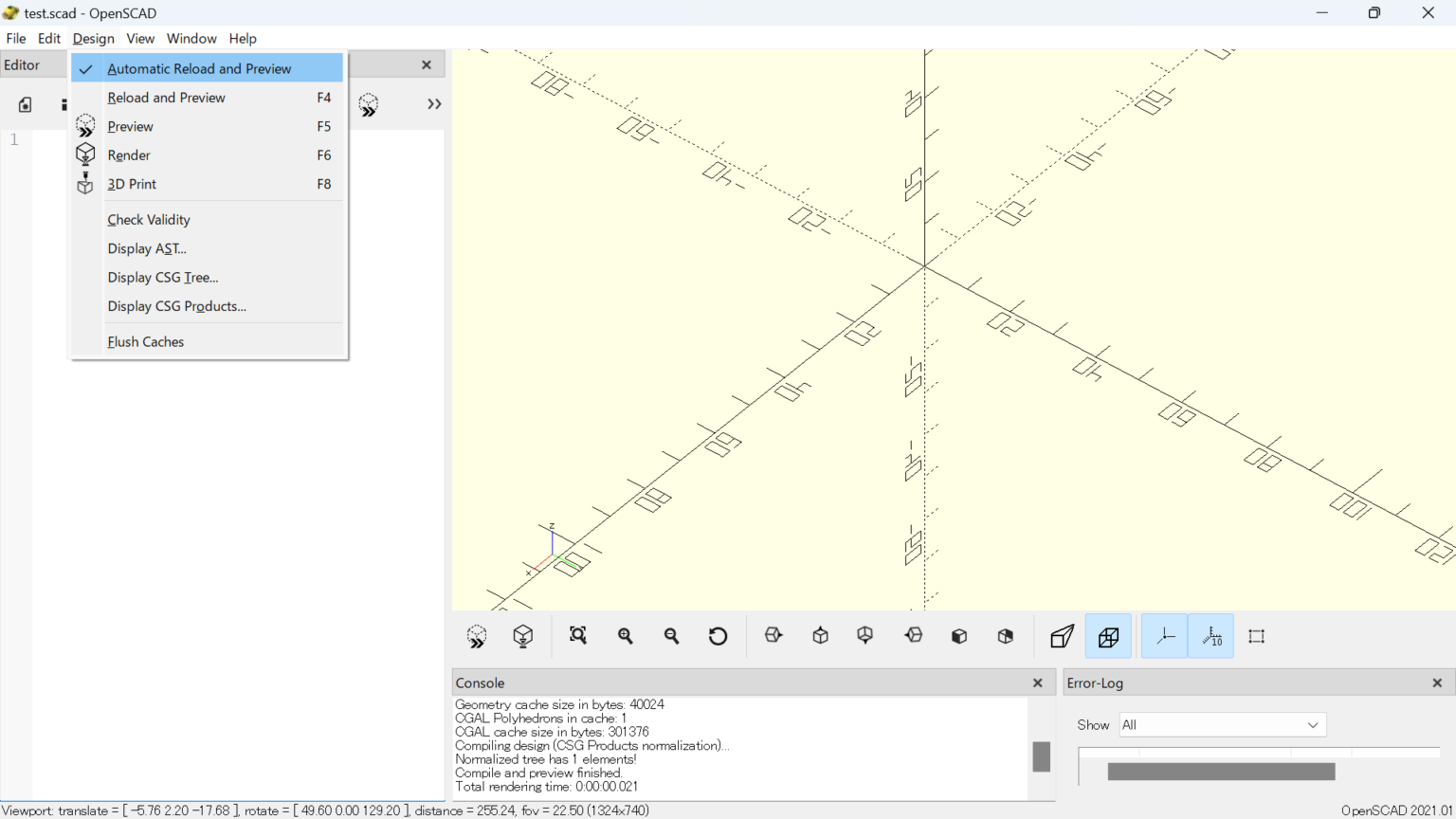 TE01 OpenSCAD | など工
