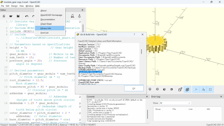 TE02 OpenSCAD Tips | など工