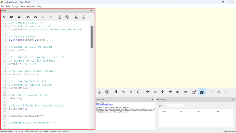 TE01 OpenSCAD | など工